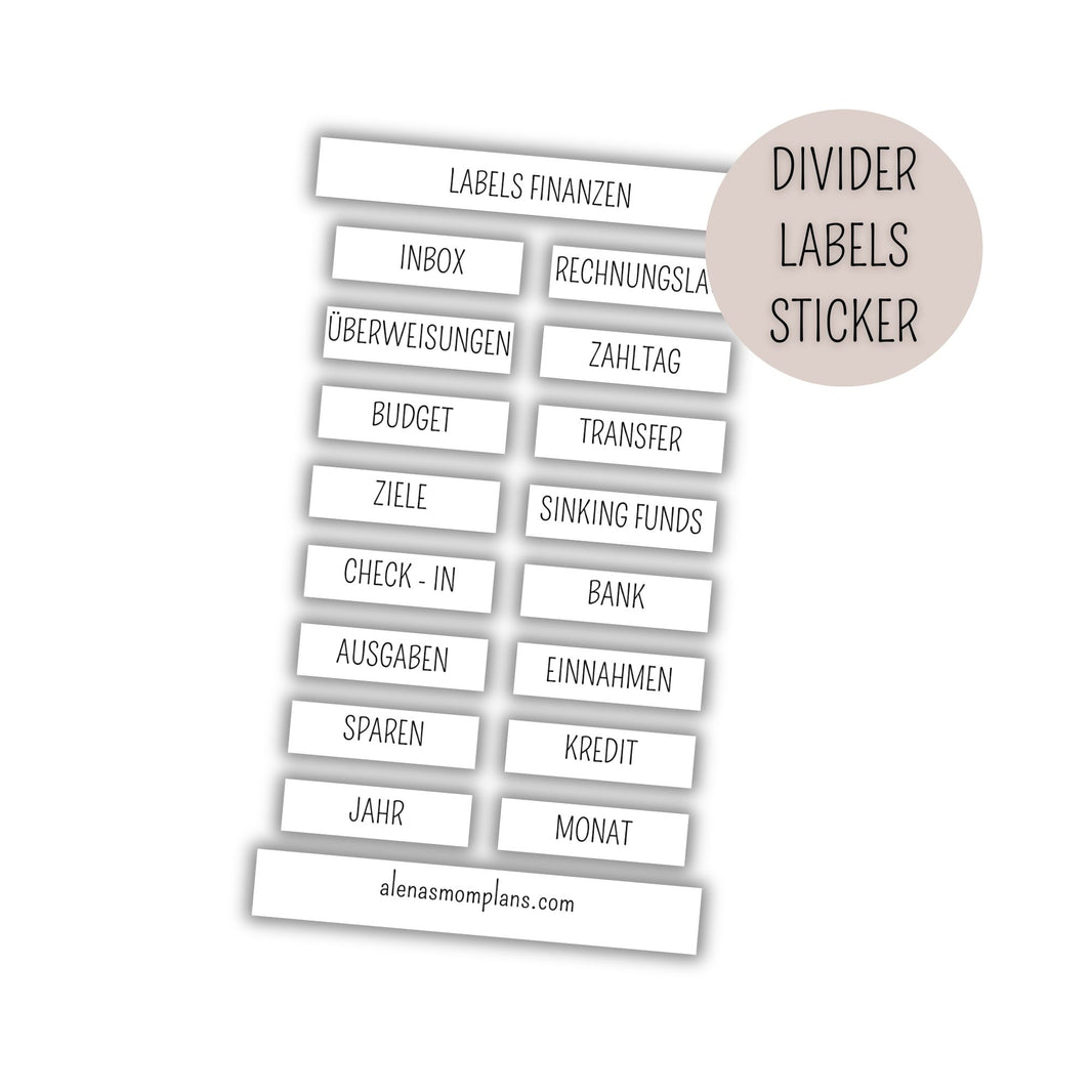 Register, Labels & Page Marker – AlenasMomPlans